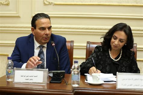 خلال لقاءها أعضاء لجنة حقوق الإنسان بالبرلمان الدكتورة مايا مرسي