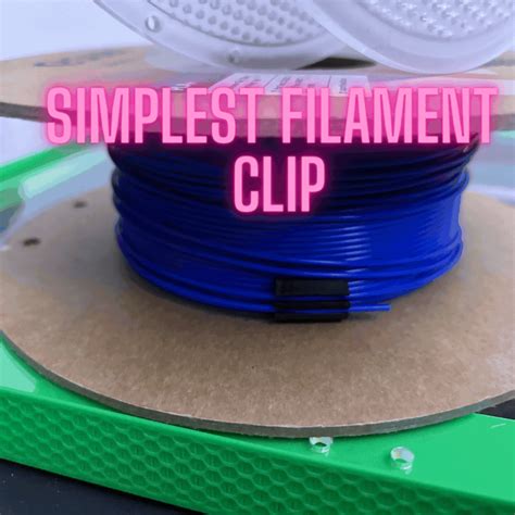 The Simplest Filament Spool Clip By Mhatey3d Makerworld