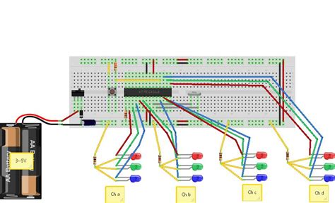Fritzing Project Basic Channel RGB Light