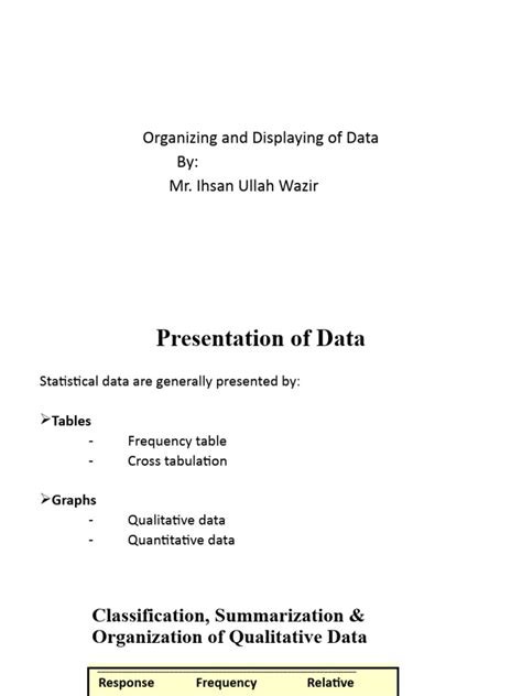 2 Lecture 2 Organizing And Displaying Of Data Pdf Histogram
