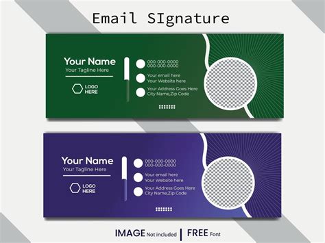 Corporate Business Professional Modern Email Signature Template Or
