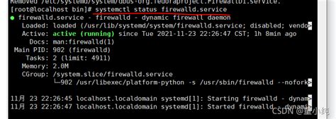 Linux Centos8关闭防火墙命令centos8防火墙关闭命令 Csdn博客