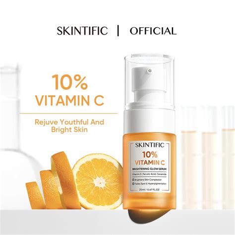 Skintific 10 Vitamin C Brightening Glow Serum Skintific Official Skin