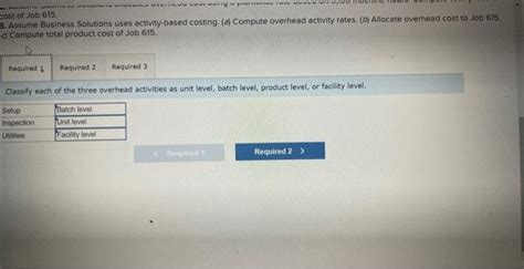 Solved After Reading An Article About Activity Based Costing