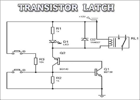 How To Make Transistor Latching Relay Schematic Tronicspro