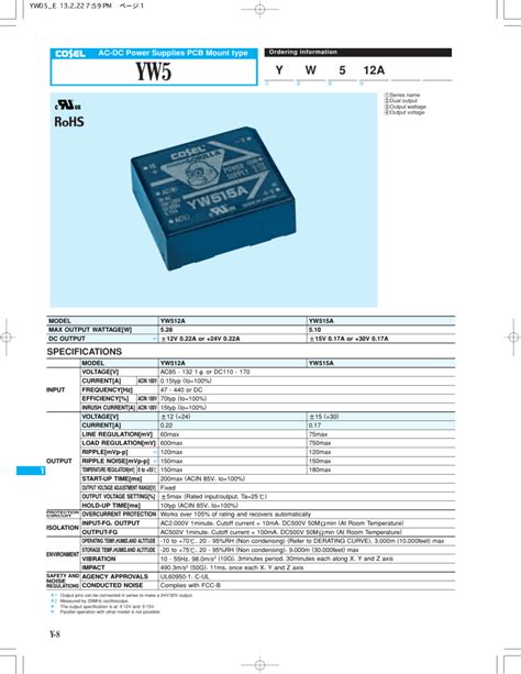 Datasheet Mouser Electronics