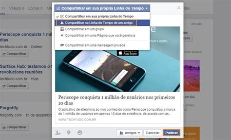 Facebook veja como compartilhar seus vídeos e links salvos amigos