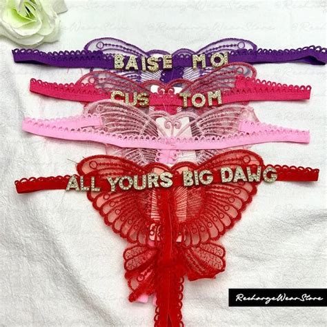 Custom Thongs Bridal Etsy