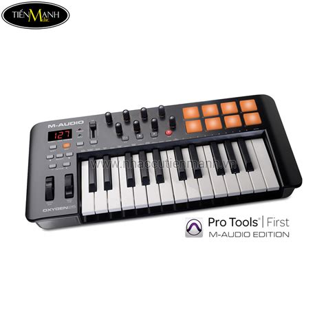 M Audio Oxygen 25 Key Usb Midi Controller Nhạc Cụ Tiến Mạnh