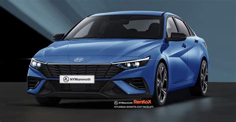 현대 아반떼 Cn7 페이스리프트 예상도 업데이트 오토스파이넷