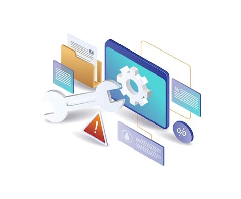 Última Gestión De Mantenimiento De Datos De Aplicaciones Vector Premium