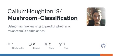 Github Callumhoughton18mushroom Classification Using Machine
