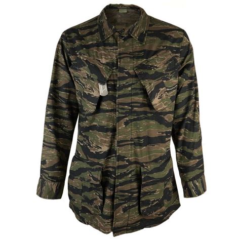 Us Vietnam Style Ripstop Fatigue Shirt Tiger Stripe Epic Militaria