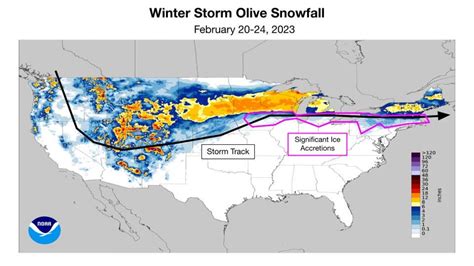 Winter Storm Olive A Major Snowstorm From The Rockies To The Midwest
