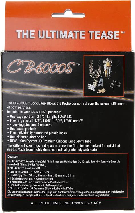 Cb X Cb 6000s Chastity Cage Chrome Small Bigamart