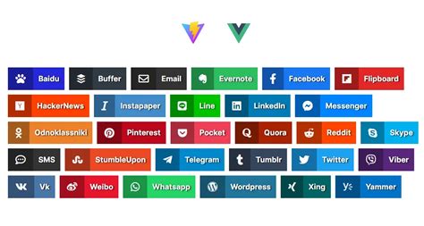Modern Social Sharing Plugin For Vue 3 Vue Script