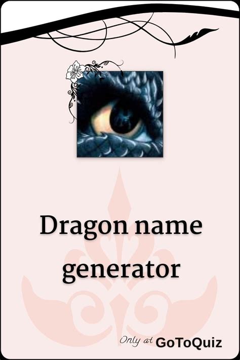 Dragon Name Generator Artofit