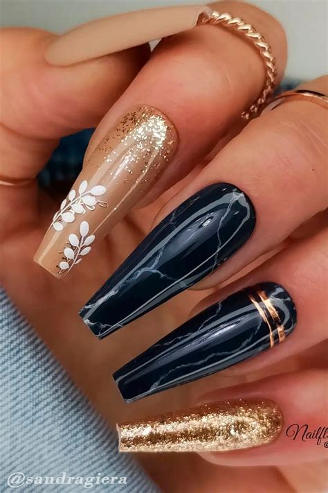 Black And Silver Nail Designs Tumblr