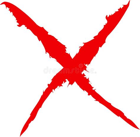 Red Cross Sign Icon Wrong Mark Icon Red Cross X Symbol Stock Vector