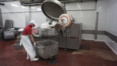 Produção De Salsichas Fábrica Da Salsicha Imagem de Stock Editorial
