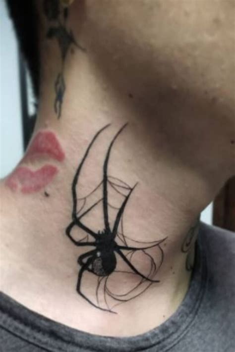 Top 20 Spider Neck Tattoo Designs To Follow