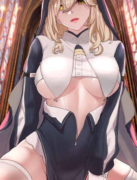Rule 34 1girls Agnes Counterside Blonde Hair Breast Curtains Breasts Church Counterside