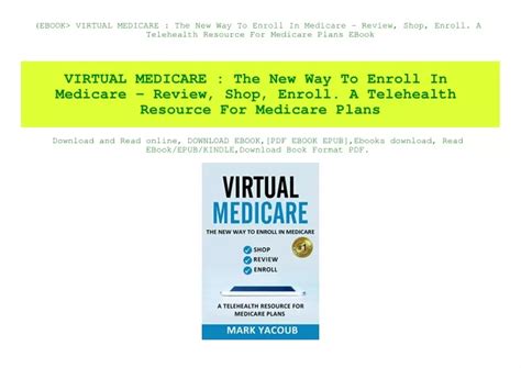 Ppt Ebook Virtual Medicare The New Way To Enroll In Medicare