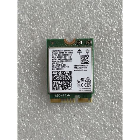 Card Wifi Intel 9560ngw Băng Tần Kép Shopee Việt Nam