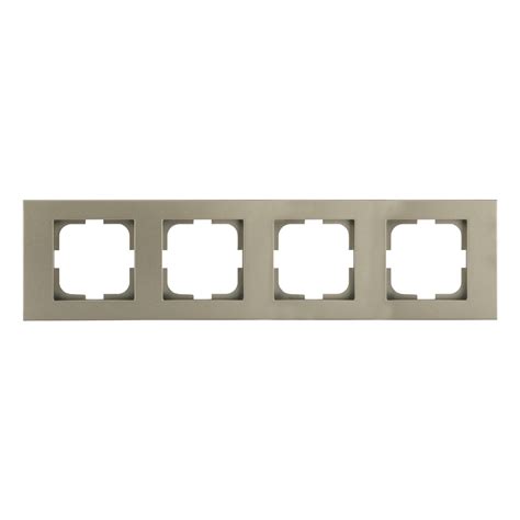 ᐉ Рамка четверная Ovivo Grano горизонтальная Антрацитовый 53682 • Купить в Киеве Украине