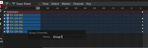 Dopesheet Can I Have Groups In Dope Sheet Blender Stack Exchange