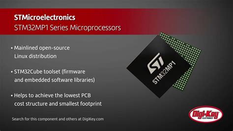 STM32MP1 Microprocessors STMicroelectronics DigiKey