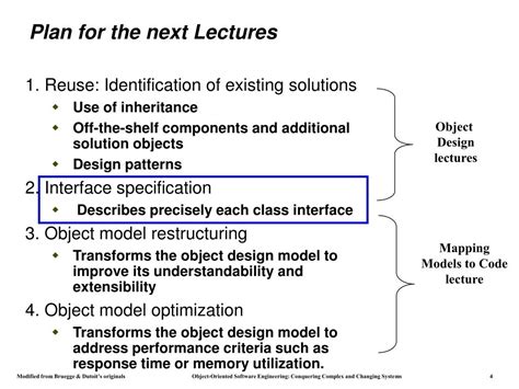 Ppt Chapter 9 Object Design Specifying Interfaces Powerpoint