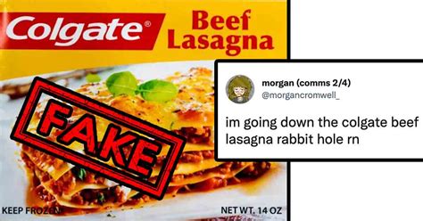 Colgate Lasagna The Frozen Beef Treat That Never Existed Ebaums World