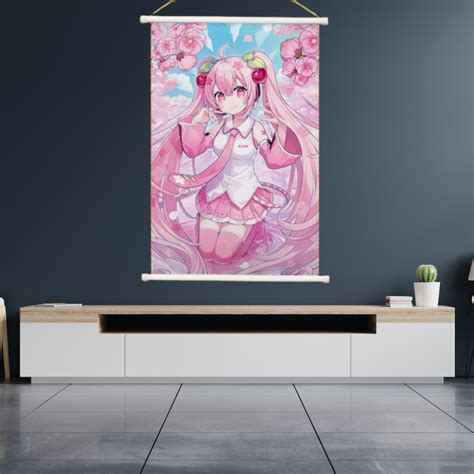 Sakura Miku Wall Scroll Oziko Stationery Store