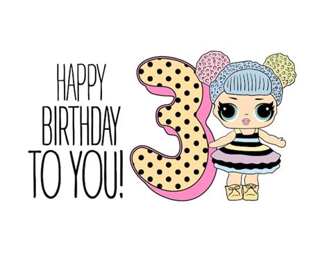 Premium Vector Cute Vector Lol Doll With Black And Pink Hair And Big