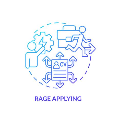 2d Gradient Rage Applying Icon Simple Isolated Vector Thin Line