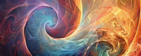 the fibonacci sequence depicted in an abstract form with swirling lines