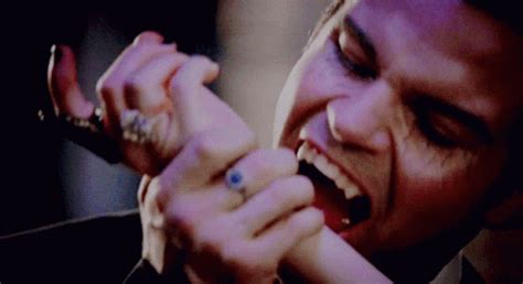 Vampire Biting Neck  Vampire Bites Mans Neck 