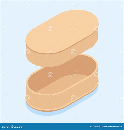 Isometric Bento Box Stock Vector Illustration Of Lunchbox 86229341