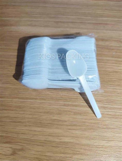 Sendok Eskrim Puding Jelly Plastik Putih Susu Isi 100pcs Lazada Indonesia