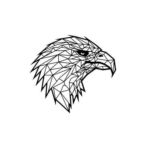 Geometric Eagle Profile Creative Meadow