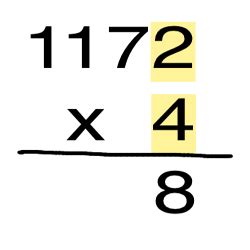 4 Digit By 1 Digit Multiplication Study Com