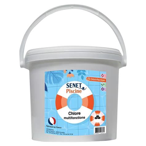 Chlore Multifonctions Désinfectant Galet De 250 G Seau De 25 Kg