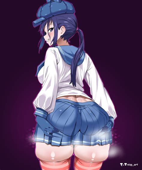 Nisp Art Miside Absurdres Commentary English Commentary Highres 1girl Blue Gloves Blue