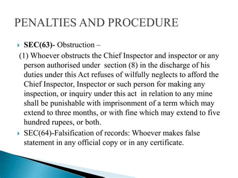 Mines Act 1952 Ppt New PPTX