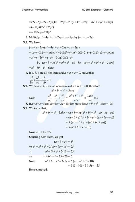 Ncert Exemplar For Class 9 Maths Chapter 2 Mathongo