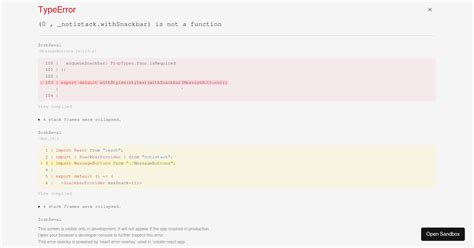 Notistack Simple Example Codesandbox