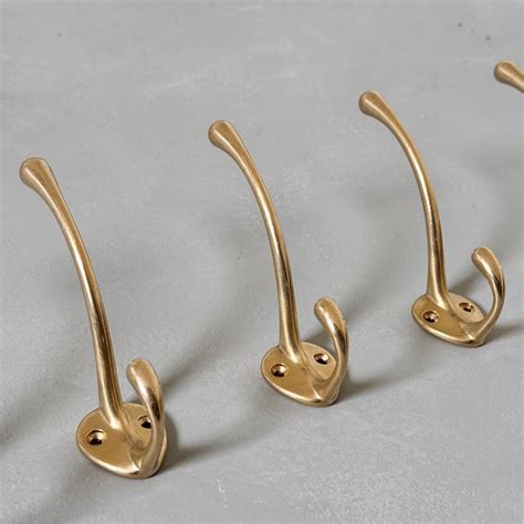 Solid Brass Hooks Etsy