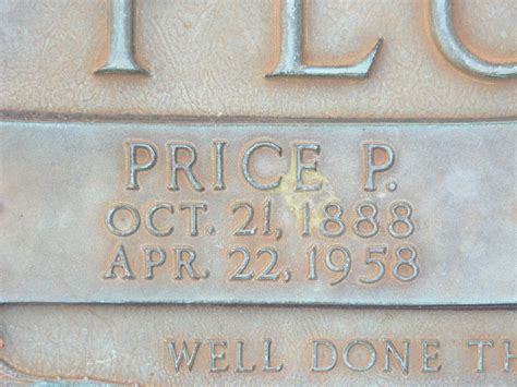Price P Plummer 1888 1958 Find A Grave Memorial