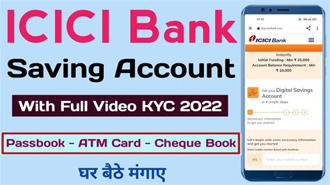 Icici Saving Account Opening Online 2022 How To Open Account In Icici